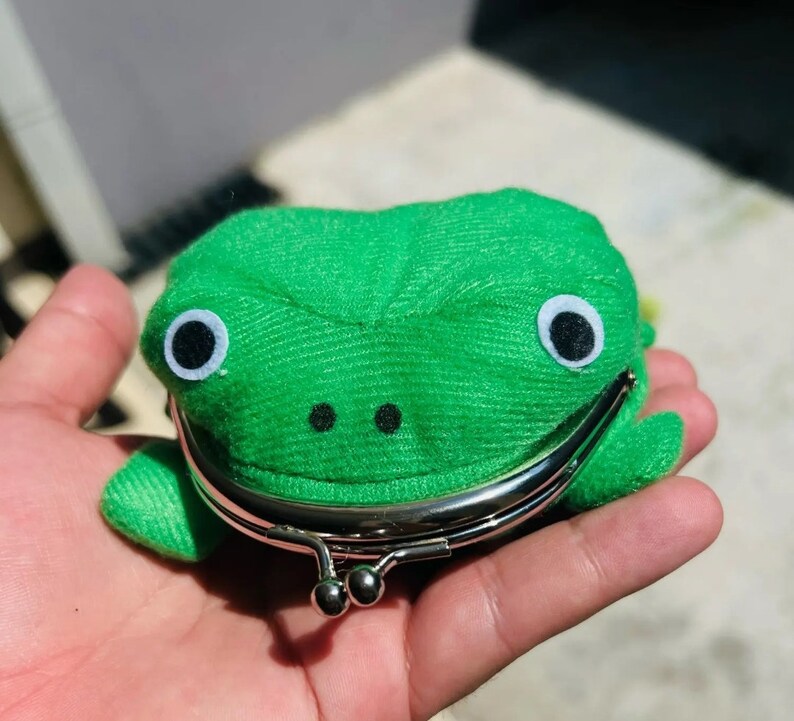 Frog Wallet Coin Purse Manga Flannel Wallet Cute Purse Coin Holder ...