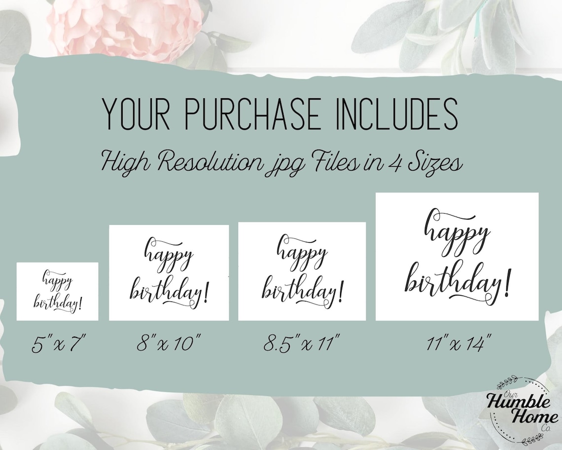 Happy Birthday Sign Birthday Party Sign Happy Birthday - Etsy