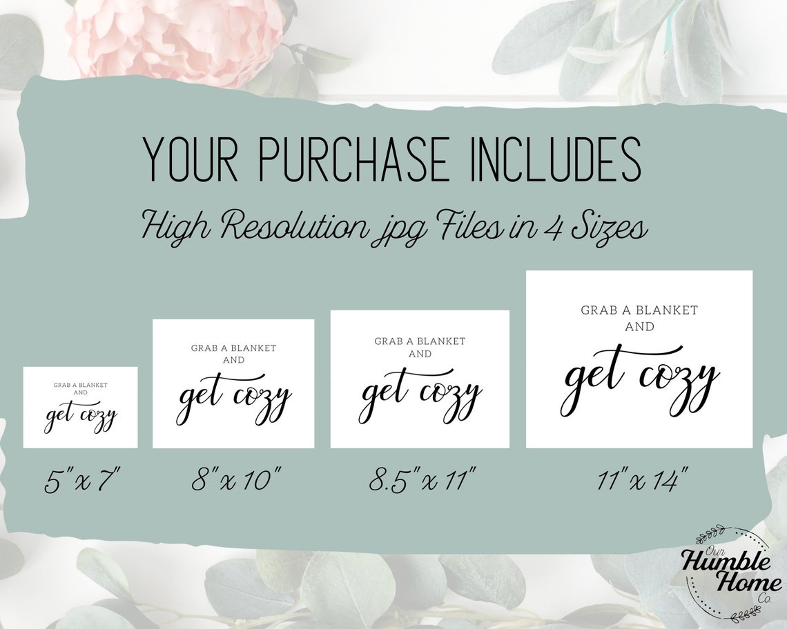 Grab A Blanket and Get Cozy Sign, Wedding Blankets Sign, Get Cozy Sign ...