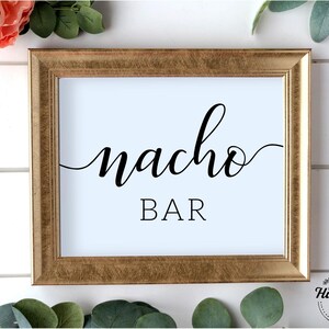 Nacho Bar Sign, Wedding Nacho Sign, Nacho Table Sign, Nacho Bar ...