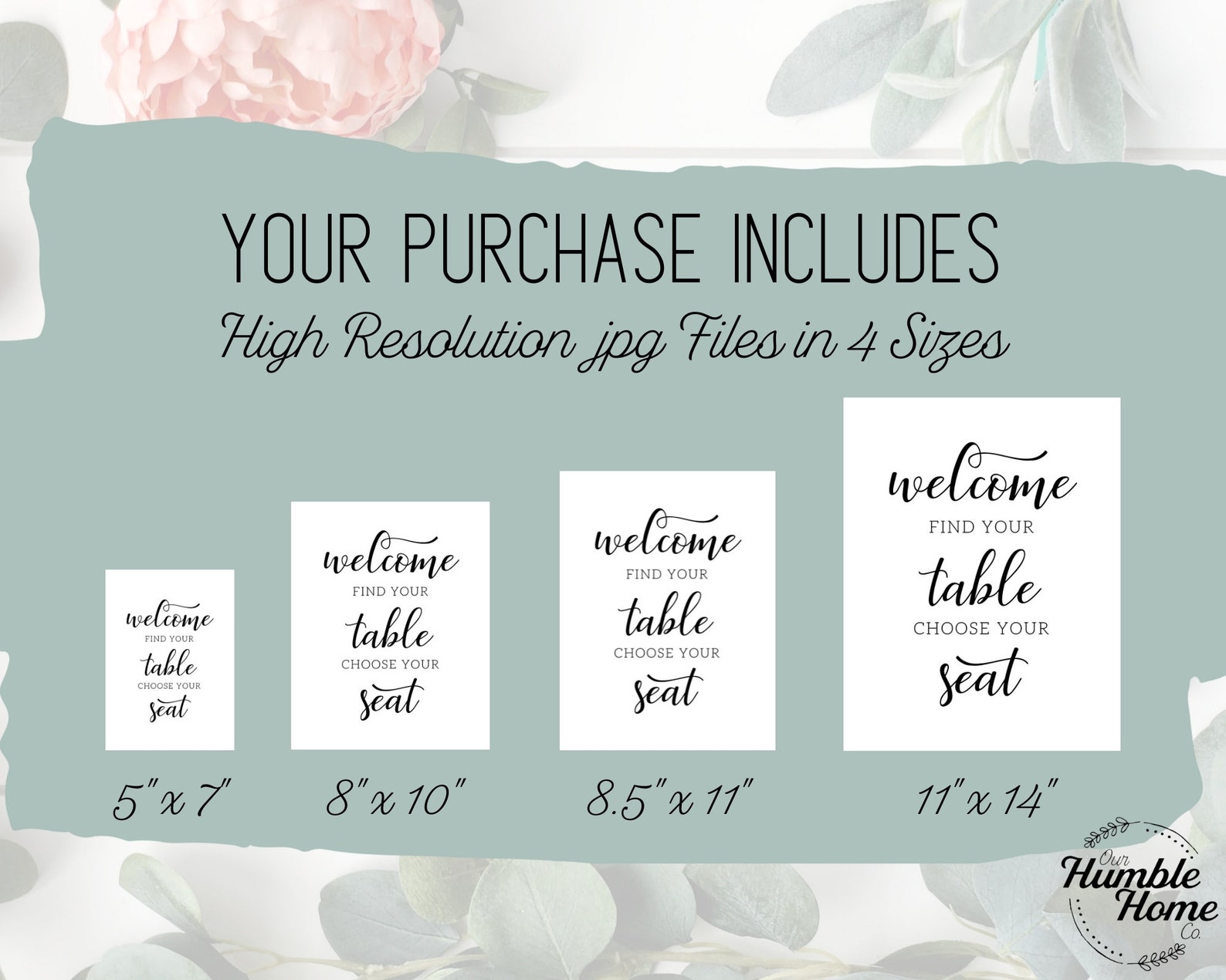 Welcome Find Your Table Choose Your Seat Wedding Seating | Etsy