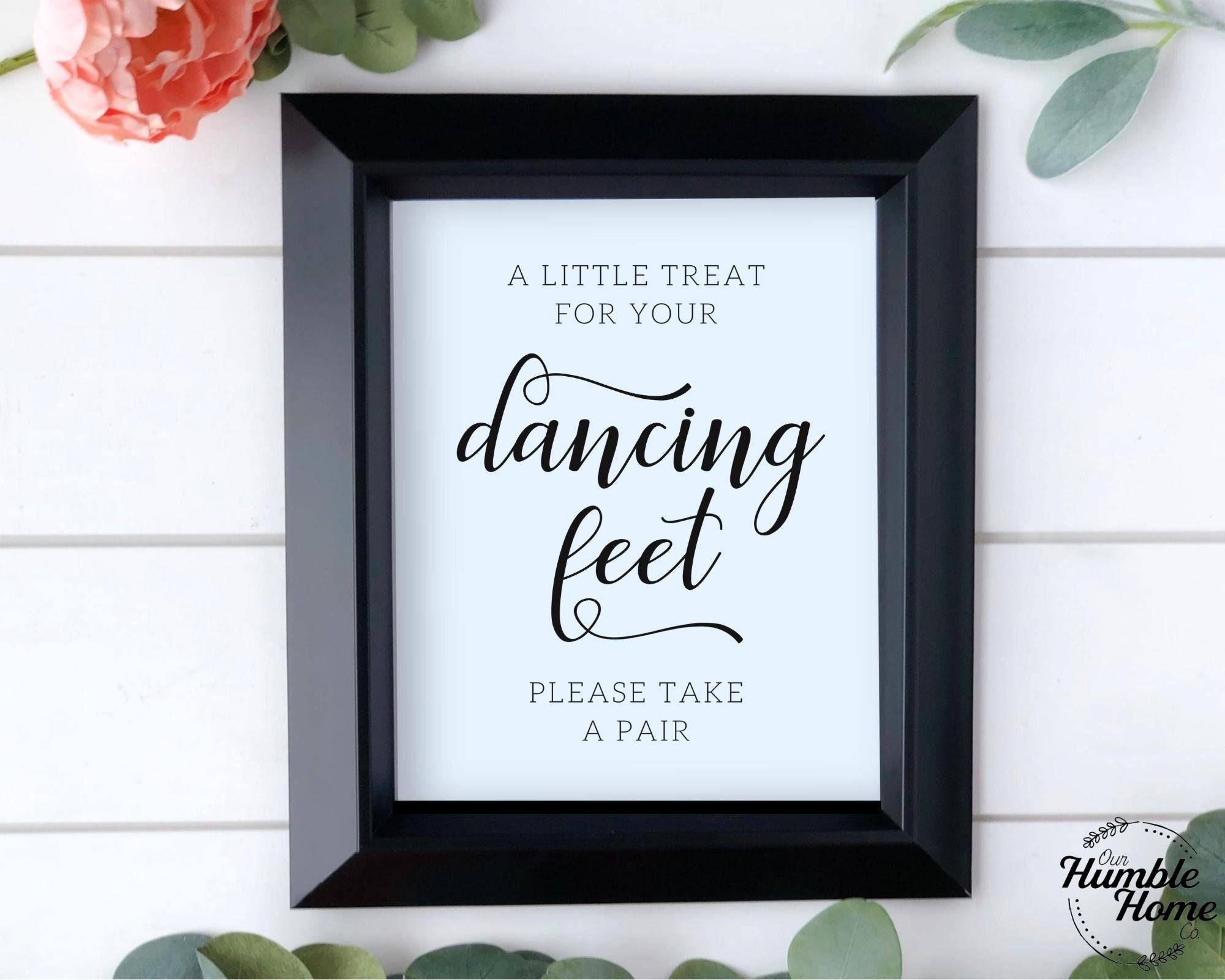 A Little Treat for Your Dancing Feet Sign Flip Flops Sign - Etsy