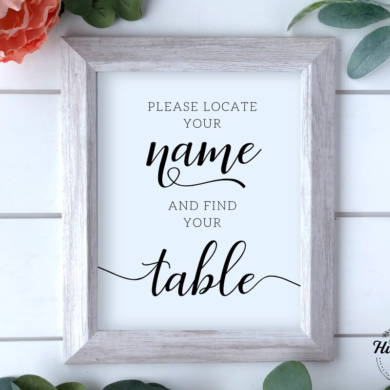 Place Card Sign - Etsy
