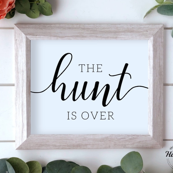 The Hunt is Over - Etsy