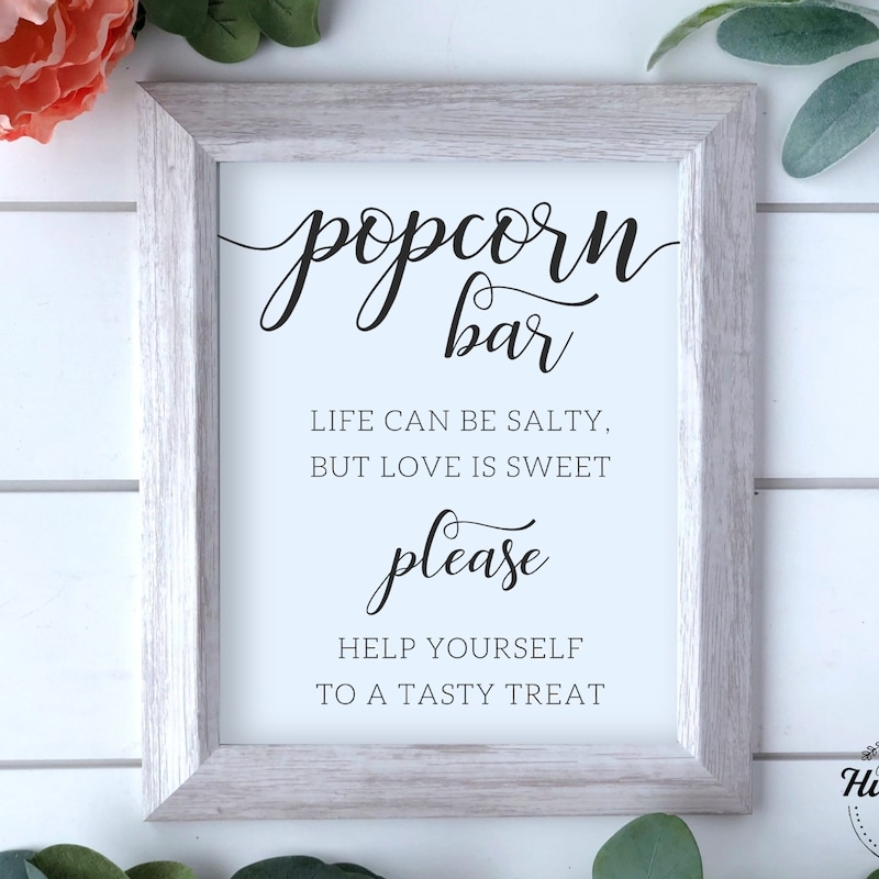 Popcorn Sign - Etsy