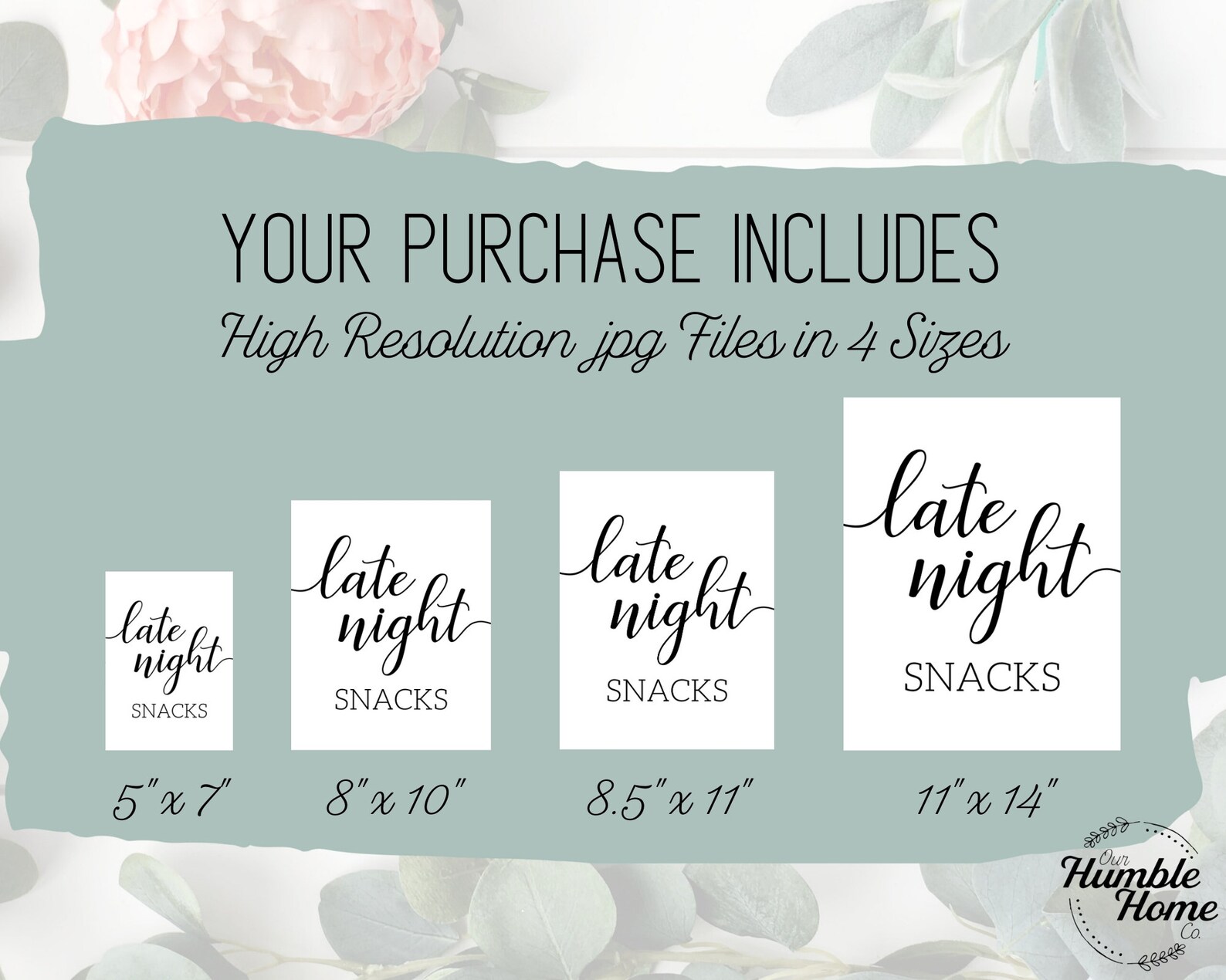 Late Night Snacks Sign Wedding Food Sign Wedding Buffet - Etsy