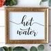 Hot Water Sign, Hot Water Bar Sign, Beverage Station Signs, Hot Water ...