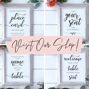 Please Locate Your Name and Find Your Table Sign, Wedding Table Signs ...