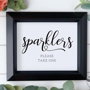 Sparklers Sign, Wedding Sparklers Sign, Sparklers Send off Sign ...