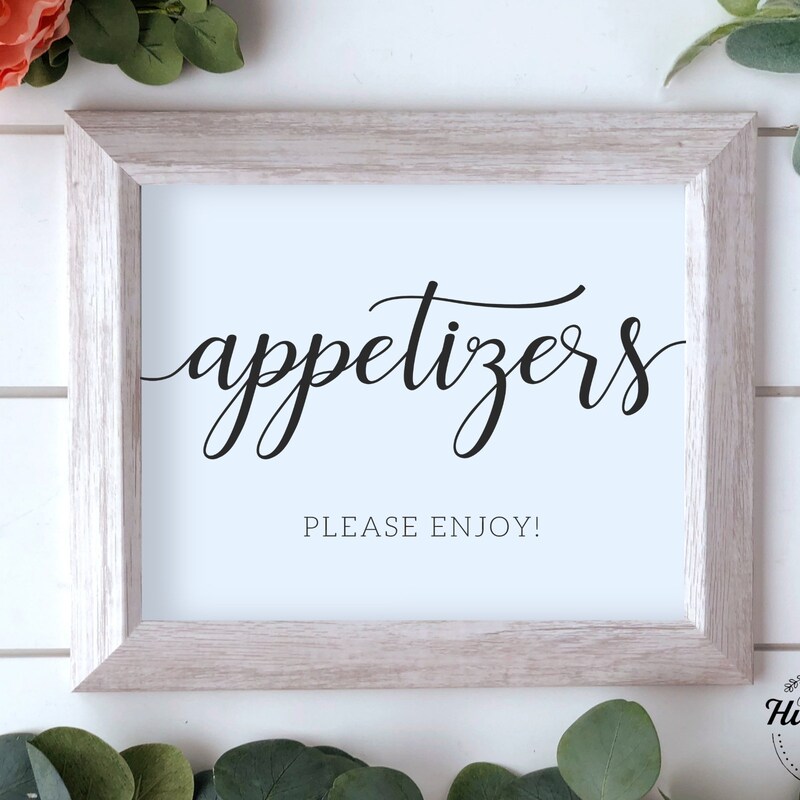 Appetizer Sign - Etsy