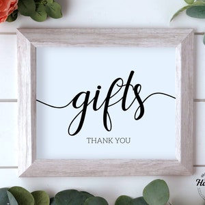 Gifts Sign, Gifts Wedding Sign, Gifts Printable, Printable Wedding ...