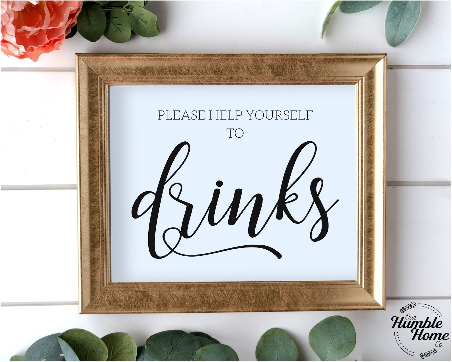 Please Help Yourself to Drinks Sign Wedding Drink Sign - Etsy