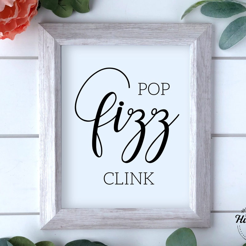 Pop Fizz Clink Sign - Etsy