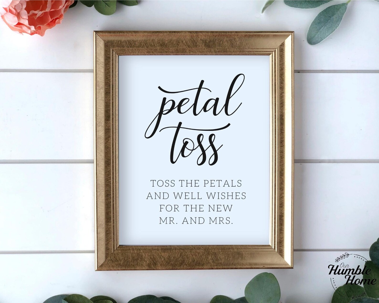 Petal Toss Send off Sign, Wedding Petal Toss Sign, Petal Toss Sign ...