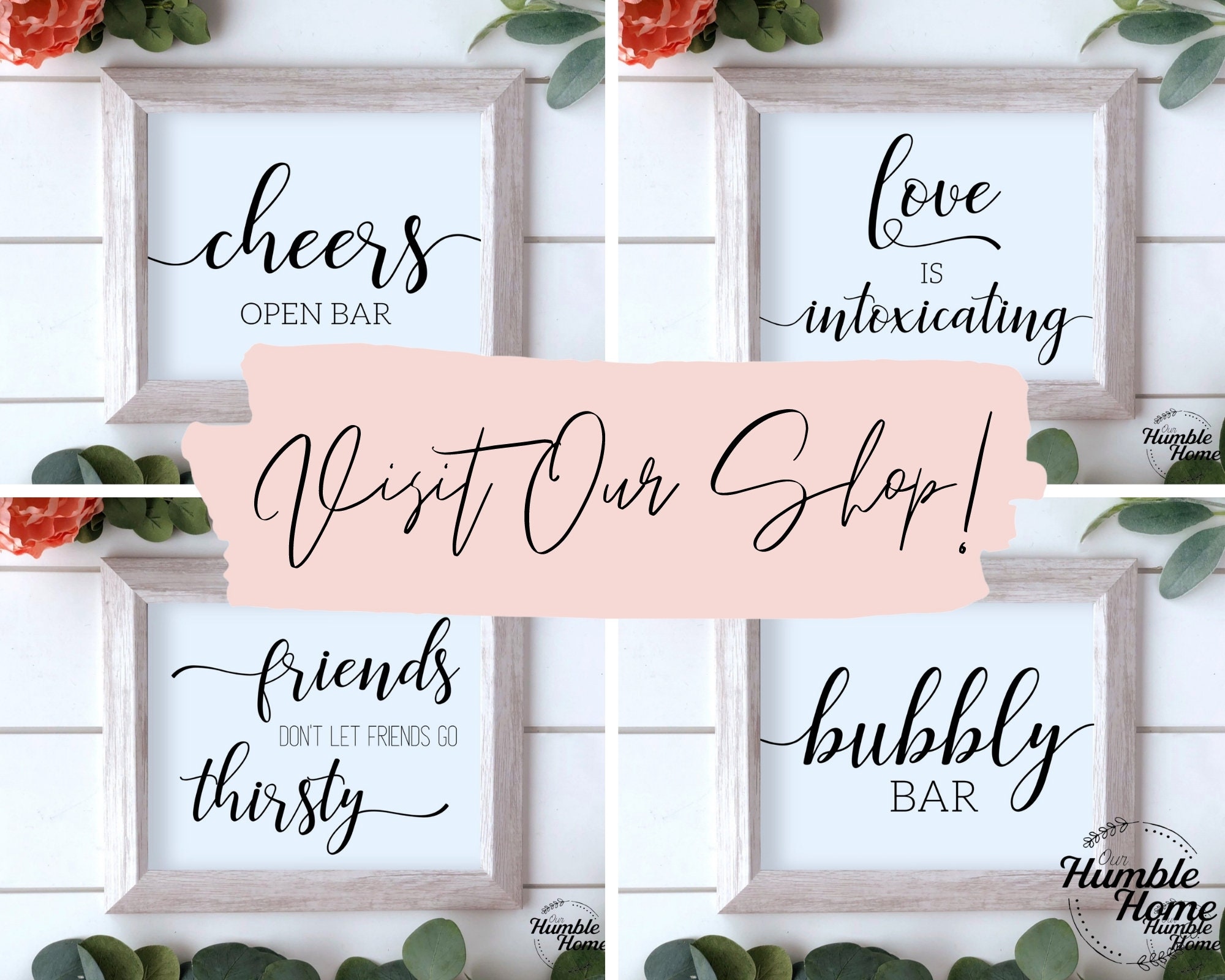 The Bar Will Be Closed During Dinner Grab A Drink Sign | Etsy