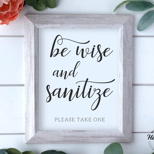 Sanitize Sign - Etsy