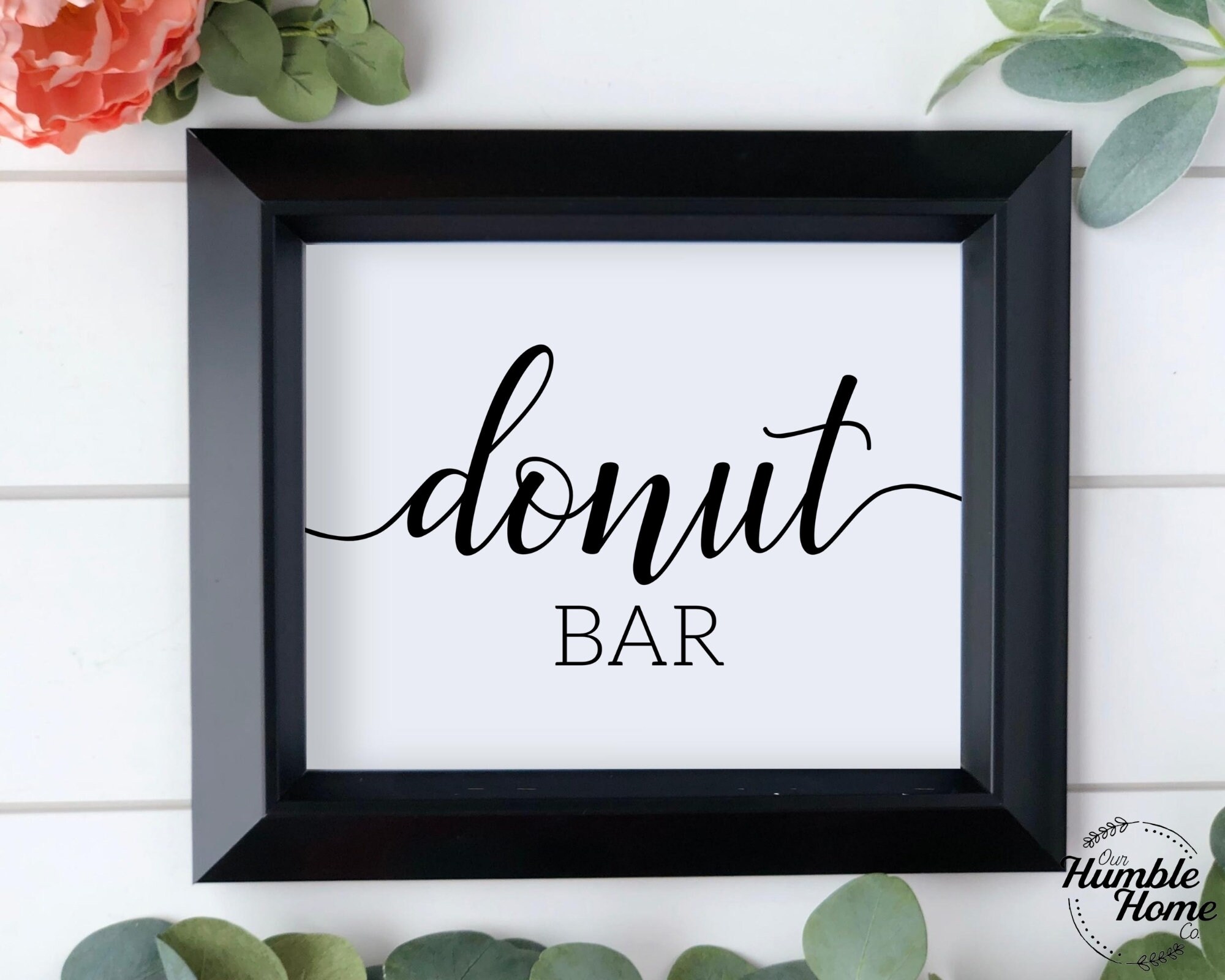 Donut Bar Sign Donut Wall Sign Dessert Table Sign Wedding | Etsy
