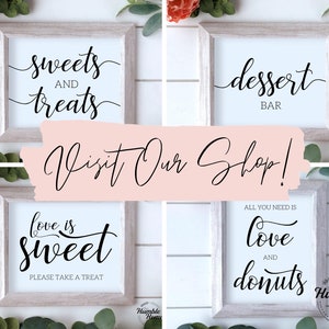 Cake Table Sign, Wedding Cake Sign, A Sweet Ending to A New Beginning ...
