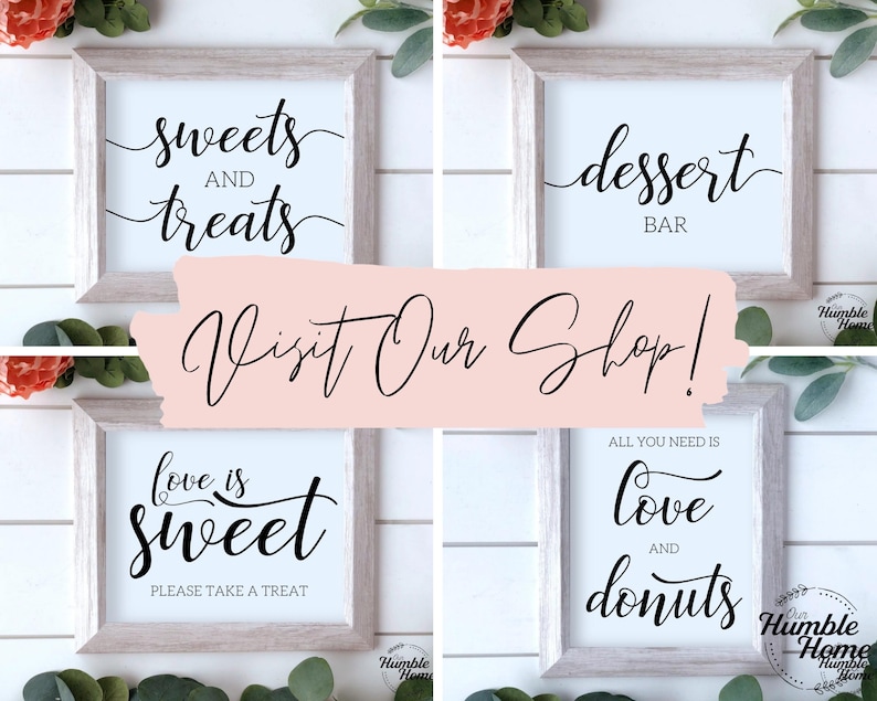 Please Wait to Enjoy the Desserts, Dessert Table Sign, Cake Table Sign ...