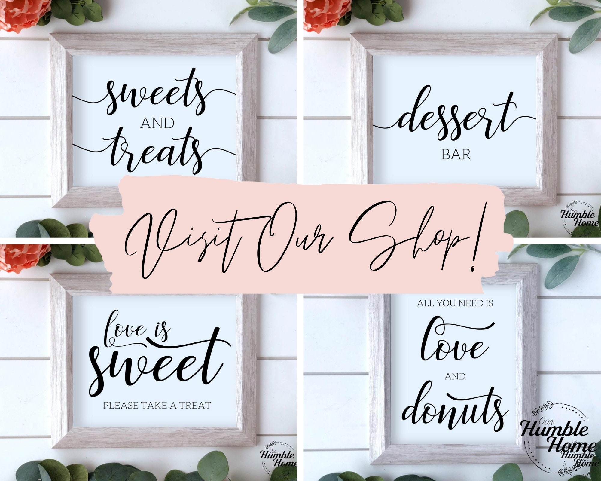 Please Wait to Enjoy the Desserts, Dessert Table Sign, Cake Table Sign ...