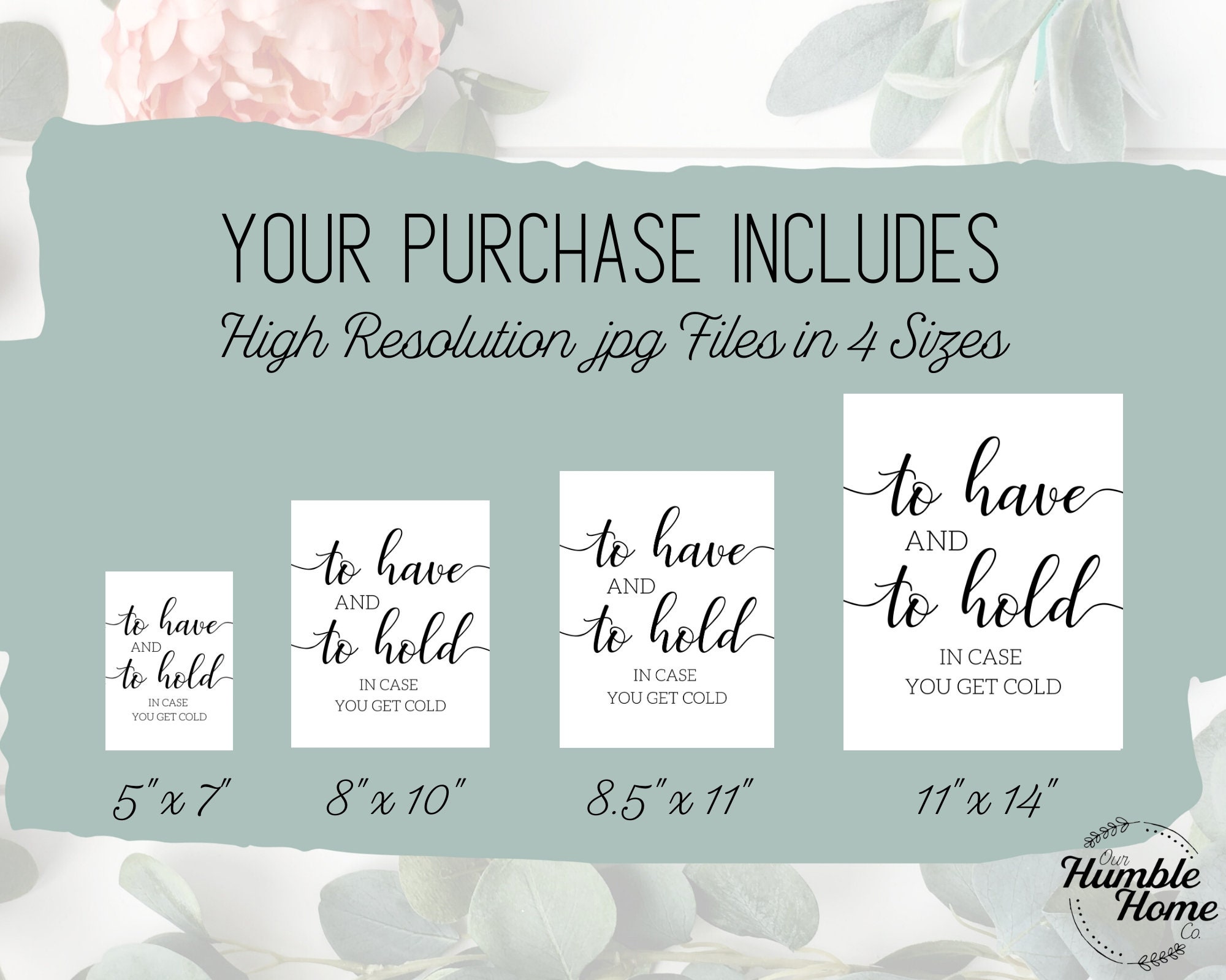 To Have and to Hold in Case You Get Cold Sign Wedding - Etsy