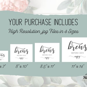 Brews Before I Dos Sign, Wedding Beer Sign, Wedding Brews Sign, Love is ...