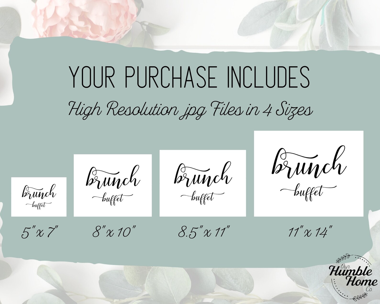 Brunch Buffet Signs Brunch Signs Wedding Brunch Bridal - Etsy