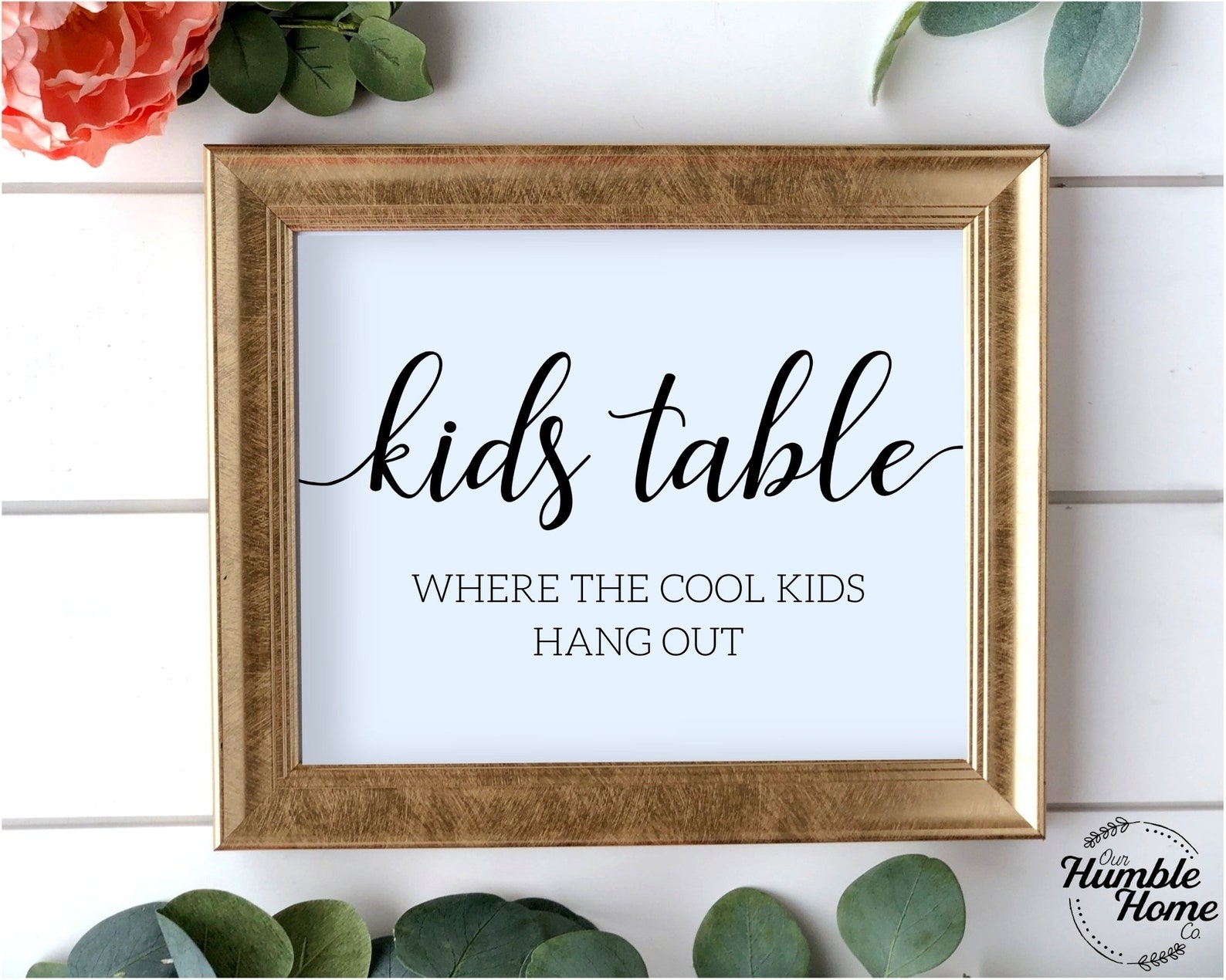 Kids Table Where The Cool Kids Hang Out Sign Wedding | Etsy
