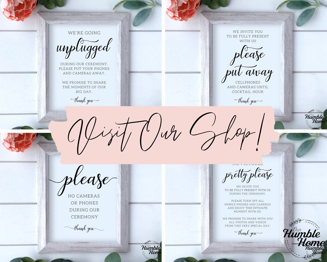 We Kindly Request No Photos on Social Media Until We Post Our - Etsy