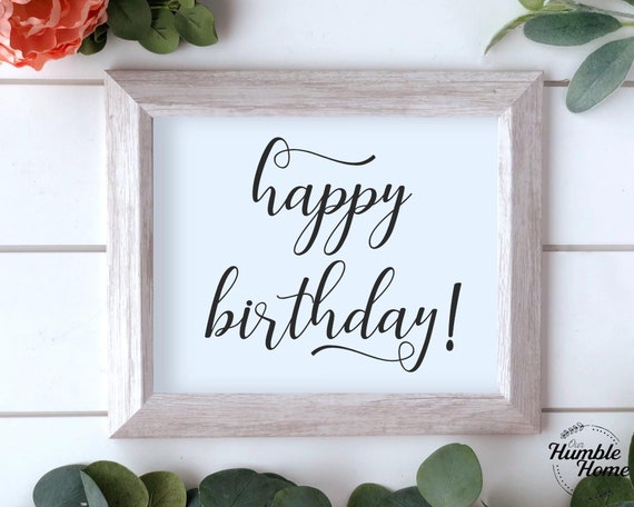 Happy Birthday Sign Birthday Party Sign Happy Birthday - Etsy