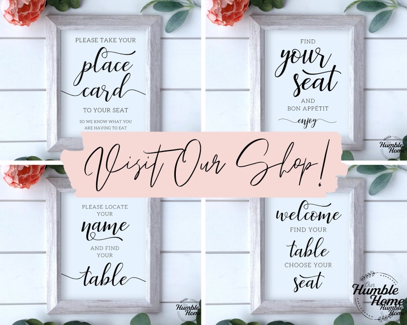 Welcome Find Your Table Choose Your Seat Wedding Seating | Etsy