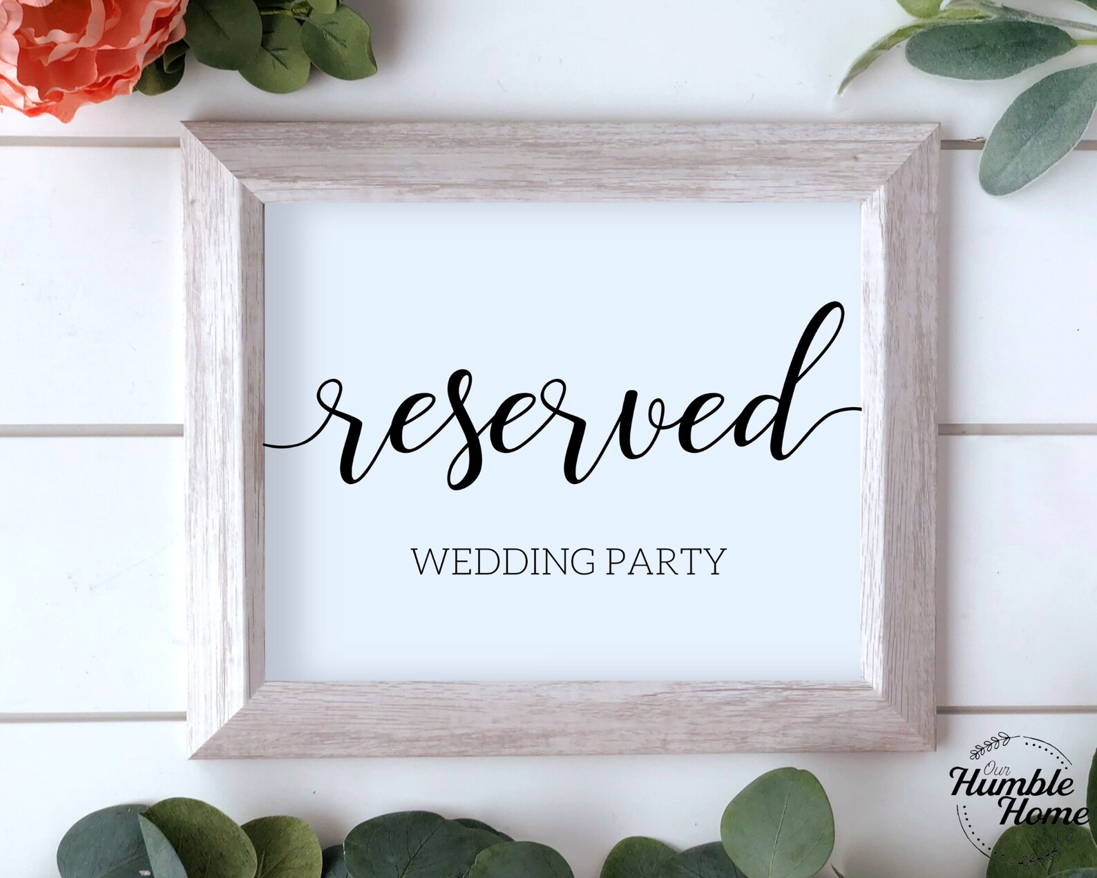 Reserved Wedding Party Sign Reserved Sign Wedding Reserved - Etsy Singapore