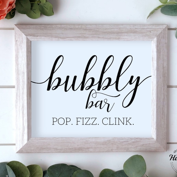Pop Fizz Clink Sign - Etsy