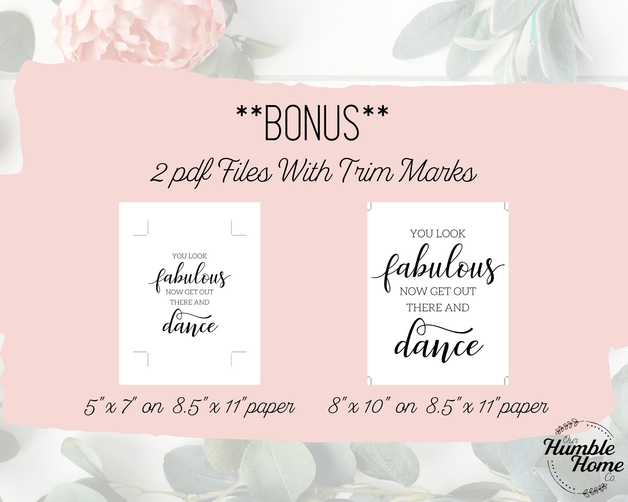 You Look Fabulous Now Get Out There and Dance Sign Wedding - Etsy