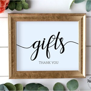 Gifts Sign, Gifts Wedding Sign, Gifts Printable, Printable Wedding ...