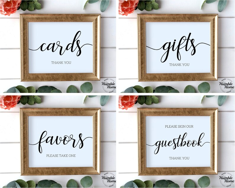 Wedding Sign Bundle Printable Wedding Signs Bundle Instant | Etsy
