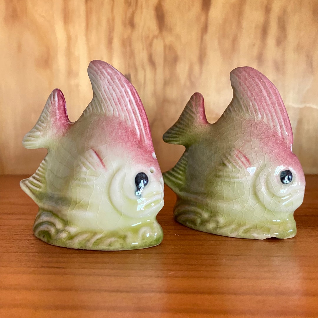 Vintage Darbyshire Australian Pottery Fish Salt and Pepper Shakers F1 ...