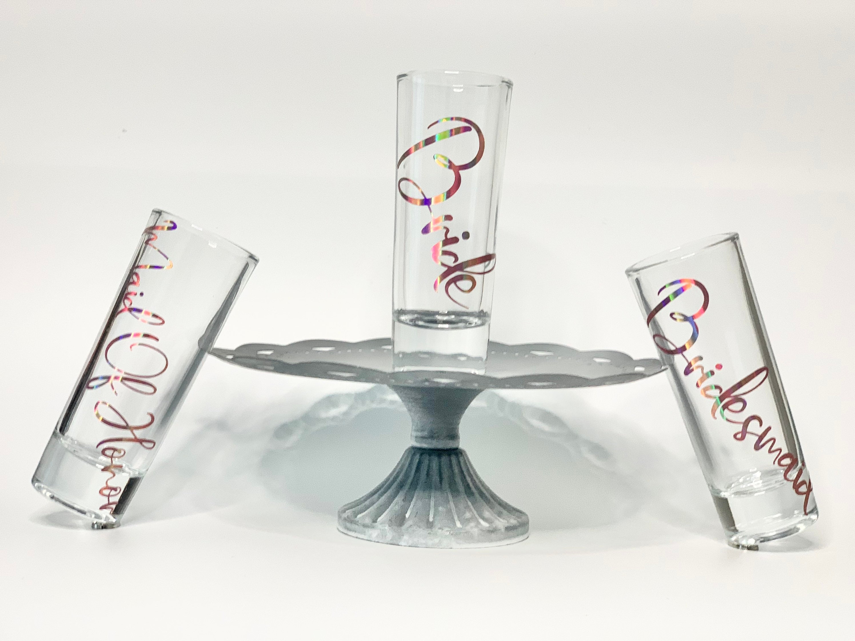 Custom Bridal Party Shot Glasses Etsy