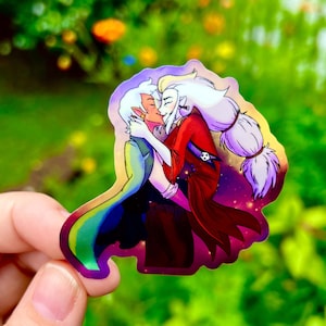 Owl House Eda & Raine Kiss Weatherproof Vinyl Sticker TOH Raeda - Etsy