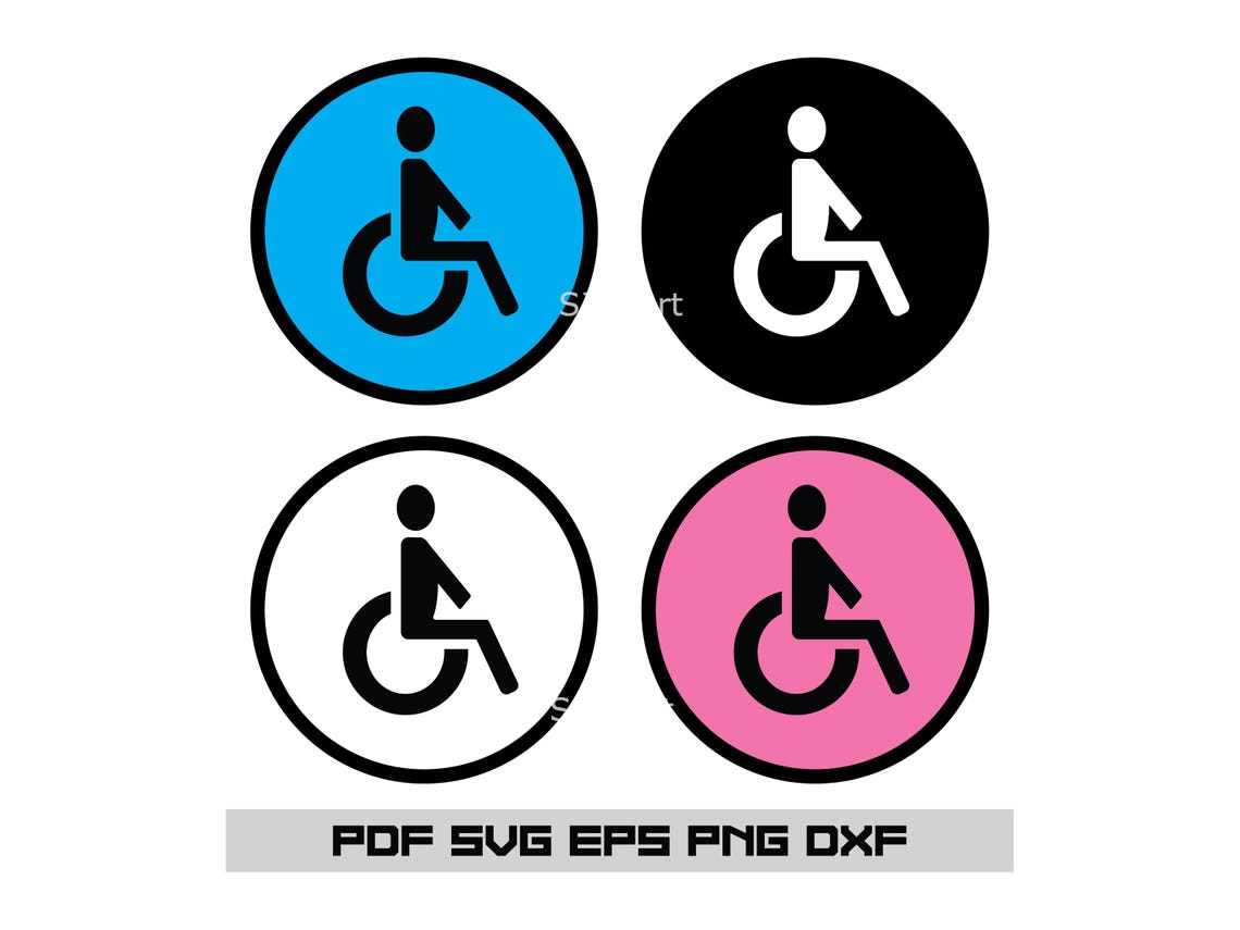 Disabled Toilet Sign, Wheelchair Accessible Toilet Sign, Disabled ...