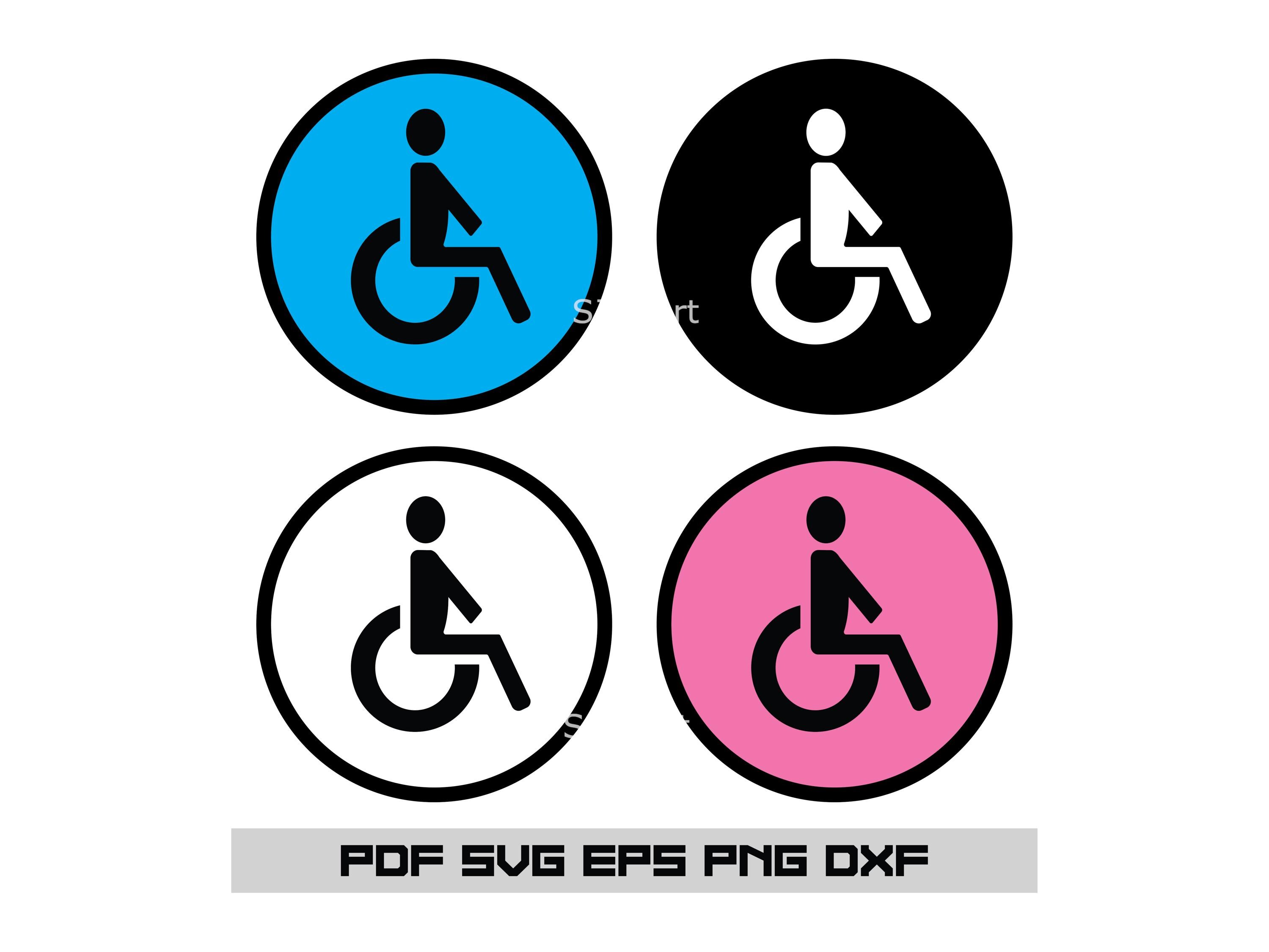 Disabled Toilet Sign, Wheelchair Accessible Toilet Sign, Disabled ...