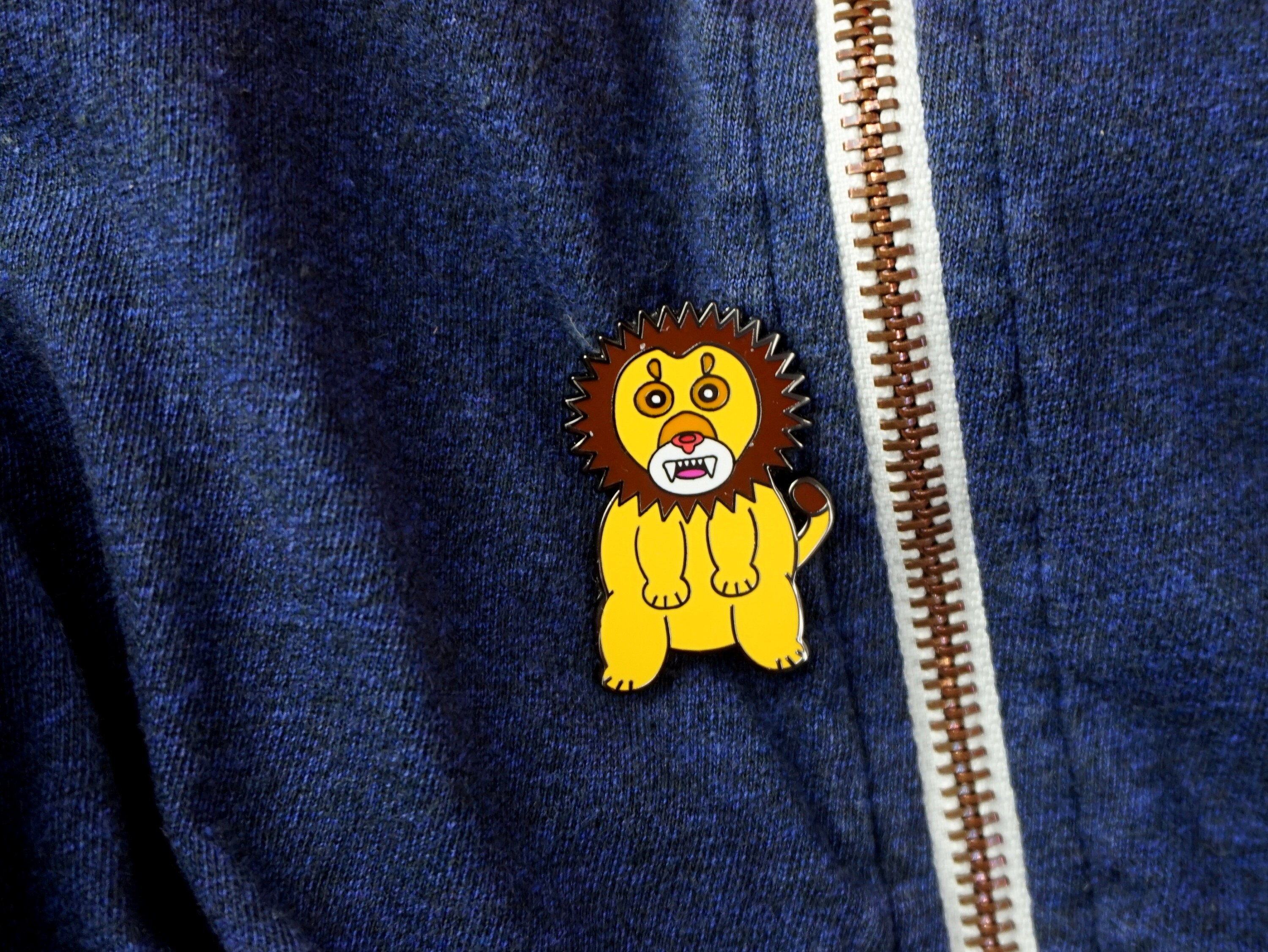 Lion Enamel Pin Kawaii Pin Lapel Badge - Etsy