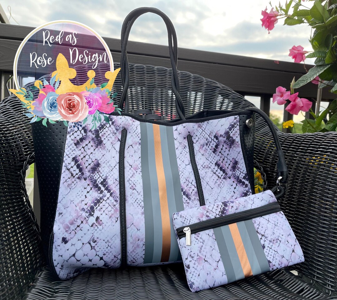 Neoprene Tote/neoprene Beach Bag/large Neoprene Bag/bestselling ...