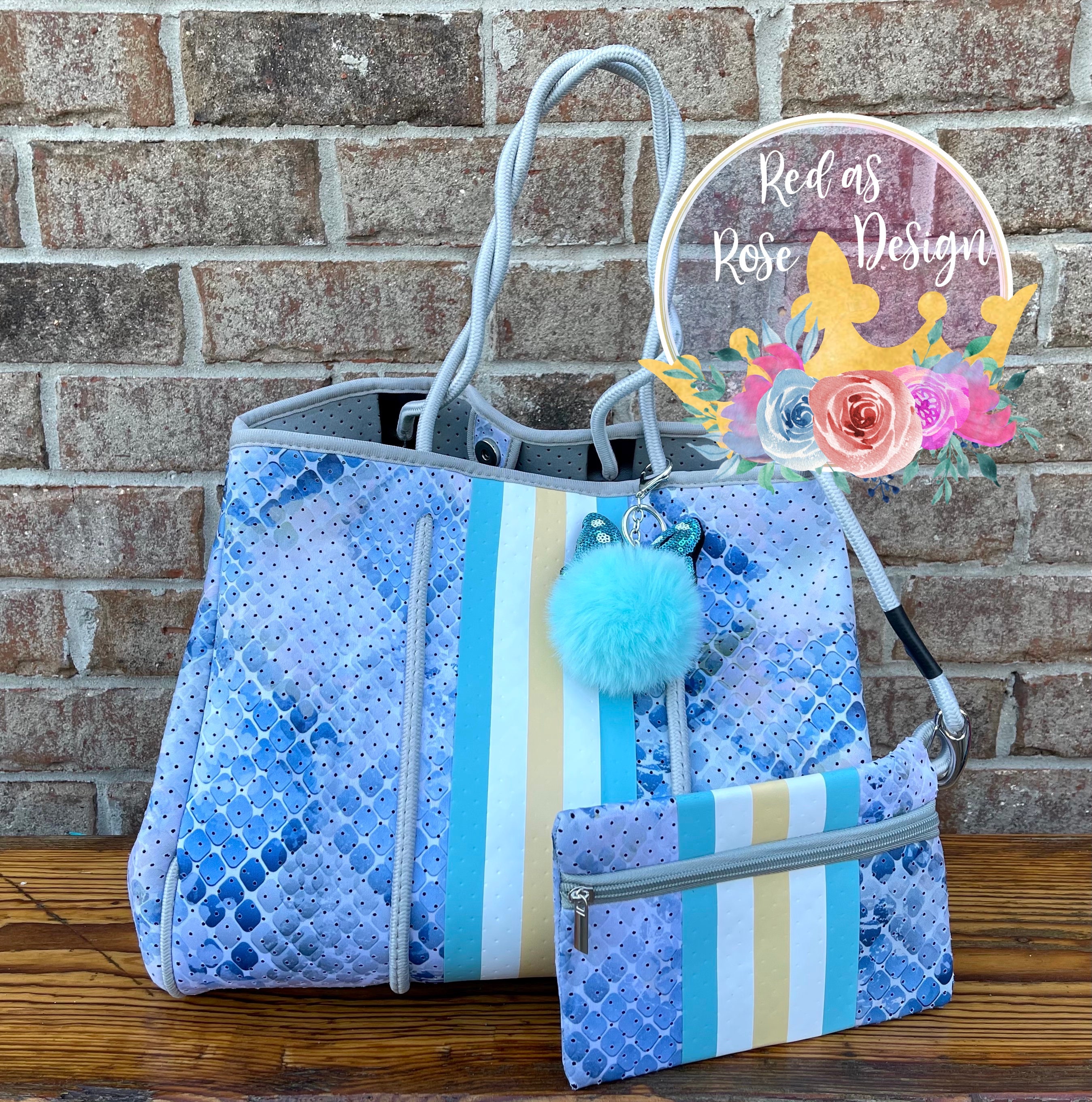 Neoprene Tote/Neoprene Beach Bag/Large Neoprene | Etsy