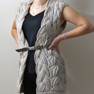 Chunky Knit Cardigan, Oversized Kimono Cardigan. Hand Knitted Cardigan, Jacket a Dual ...