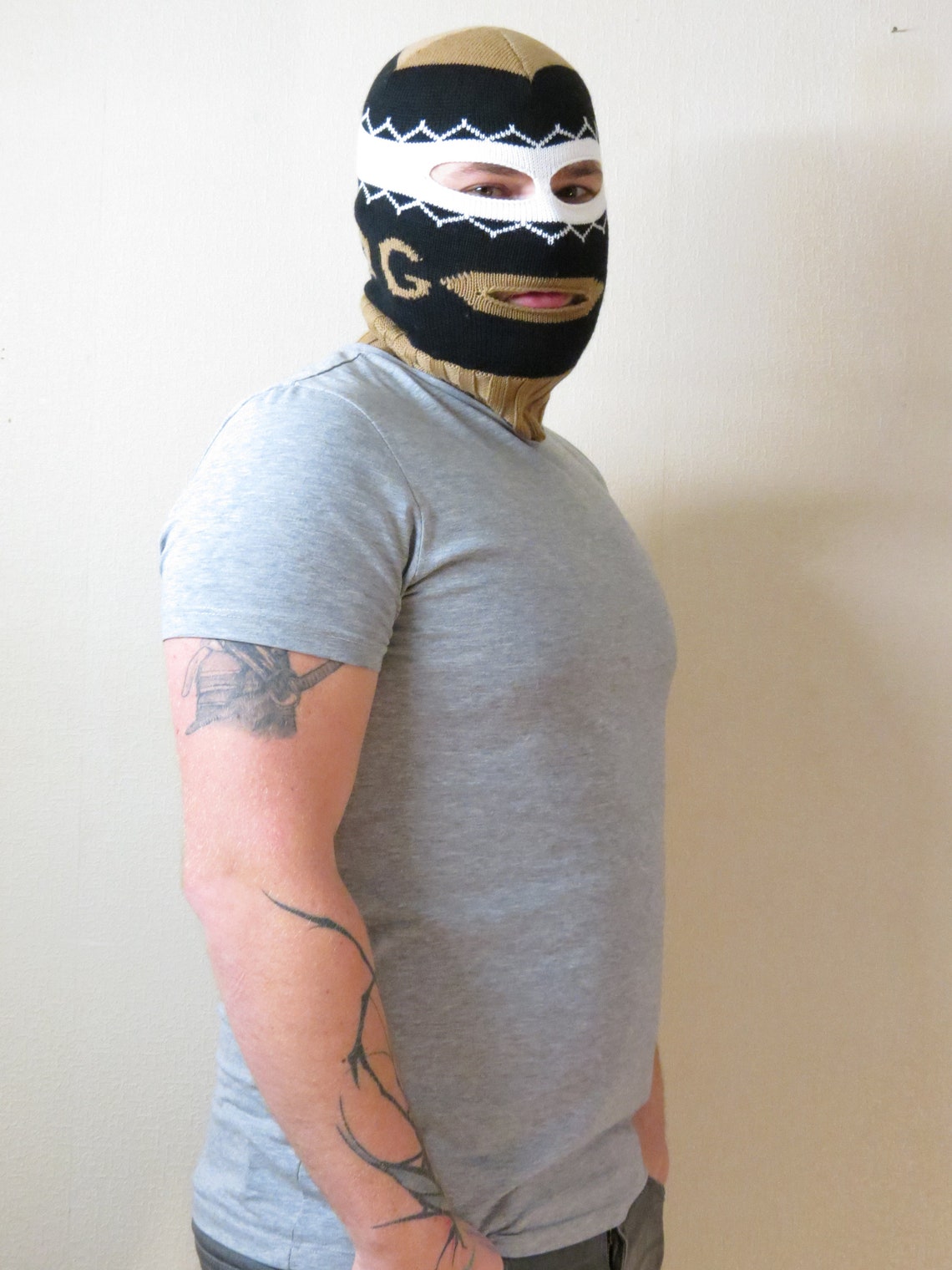 Full Face Mask Designer Inspired Face Mask Motobyke Mask - Etsy