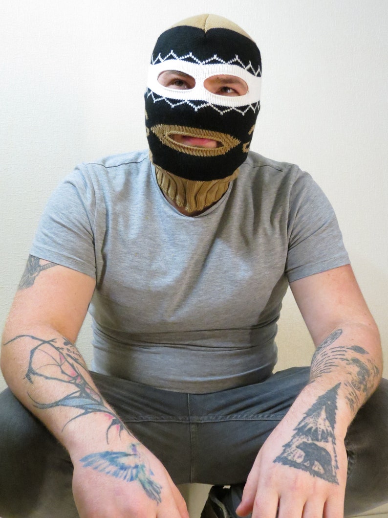 Full Face Mask Designer Inspired Face Mask Motobyke Mask - Etsy