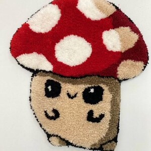 Hand Tufted Mushroom Rug, Tufted Rug Wall Art - Etsy