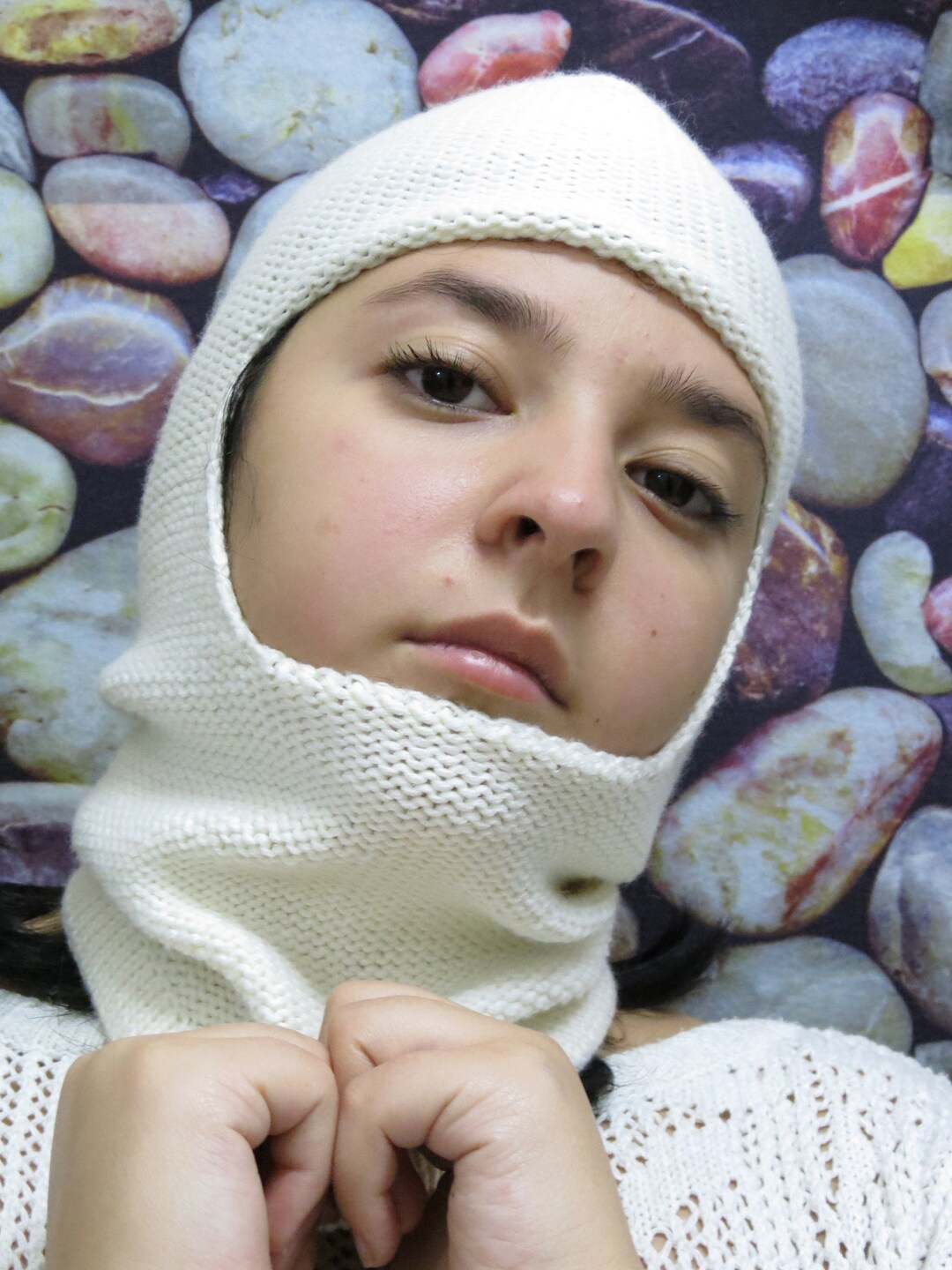 Handmade Balaclava. Ski Mask, Winter Helmet Hat , Knit Balaclava ,neck ...