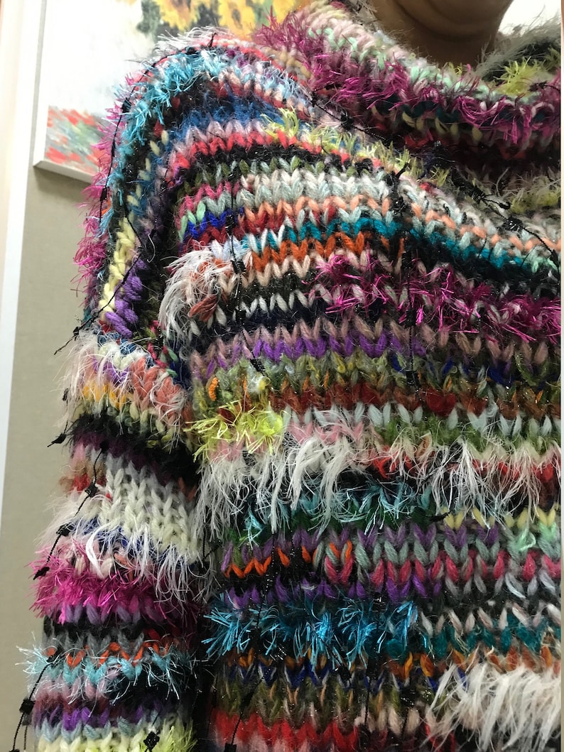 Hand Knitted Sweater Jacket Hand Knitted Production From the Best ...